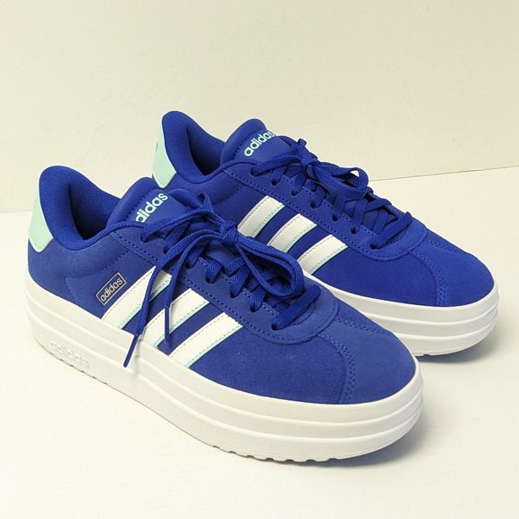 adidas | Shoes | Adidas Vl Court Bold Platform Sneakers Blue Womens 85 ...